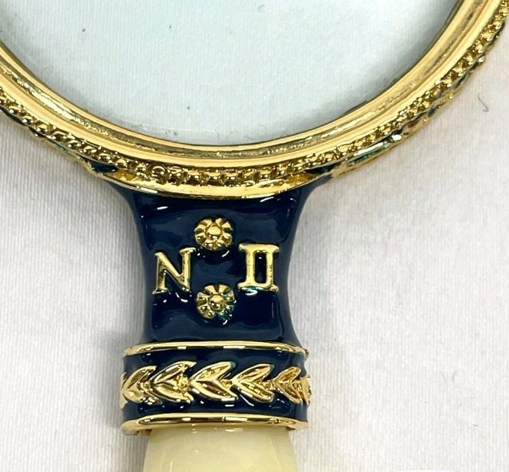 VTG JOAN RIVERS Lorgnette Blue Enamel 1994 Magnifying Glass Pendant ...