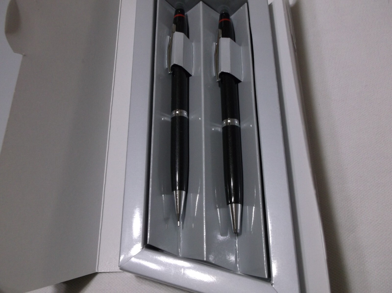 ROTRING SIDE KNOCK BALLPOINT PEN &.5mm MECHANICAL PENCIL IN GLOSS BLACK ...
