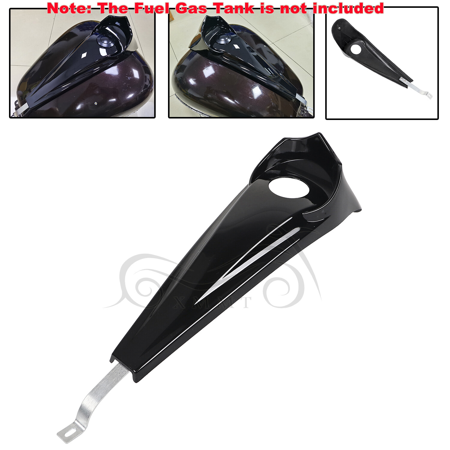 Gloss Black Dash Fuel Console Cover Fit For Harley Electra Road Tri ...