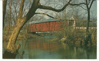 Many Beautiful Covered Bridges are in Amish Dutch Country UNP Vtg PA ...