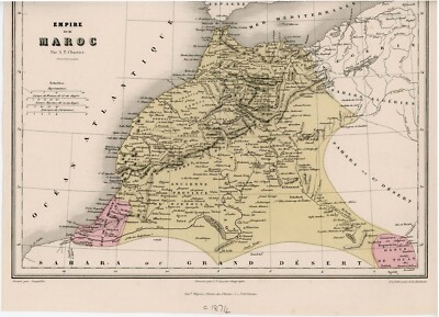Pre-1900 - Map Of Morocco - 3