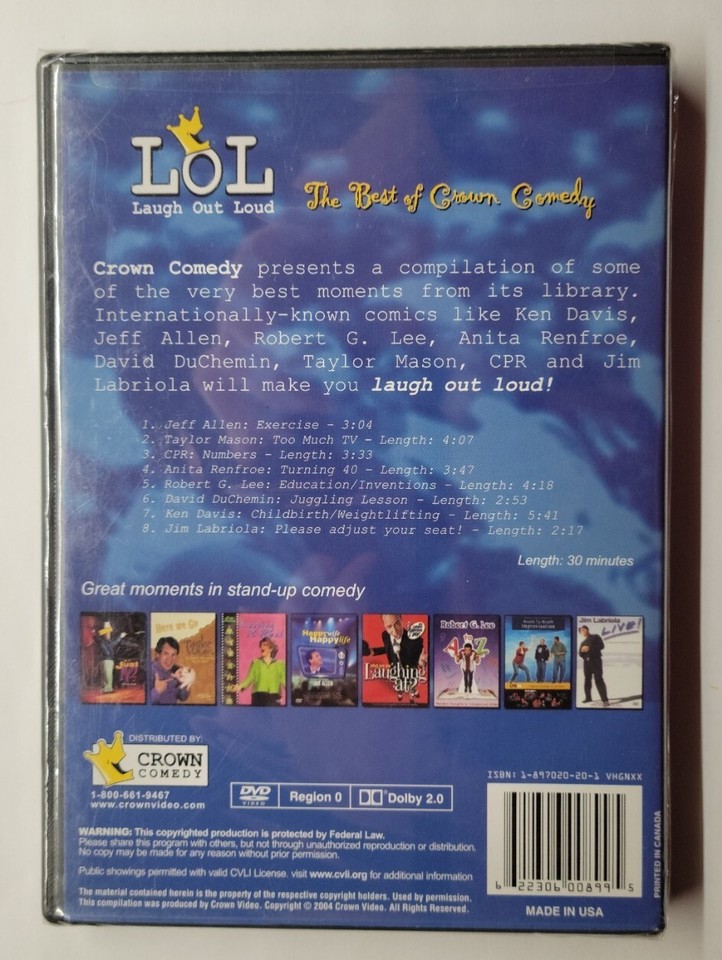LOL: The Best of Crown Comedy (DVD, 2004) | eBay
