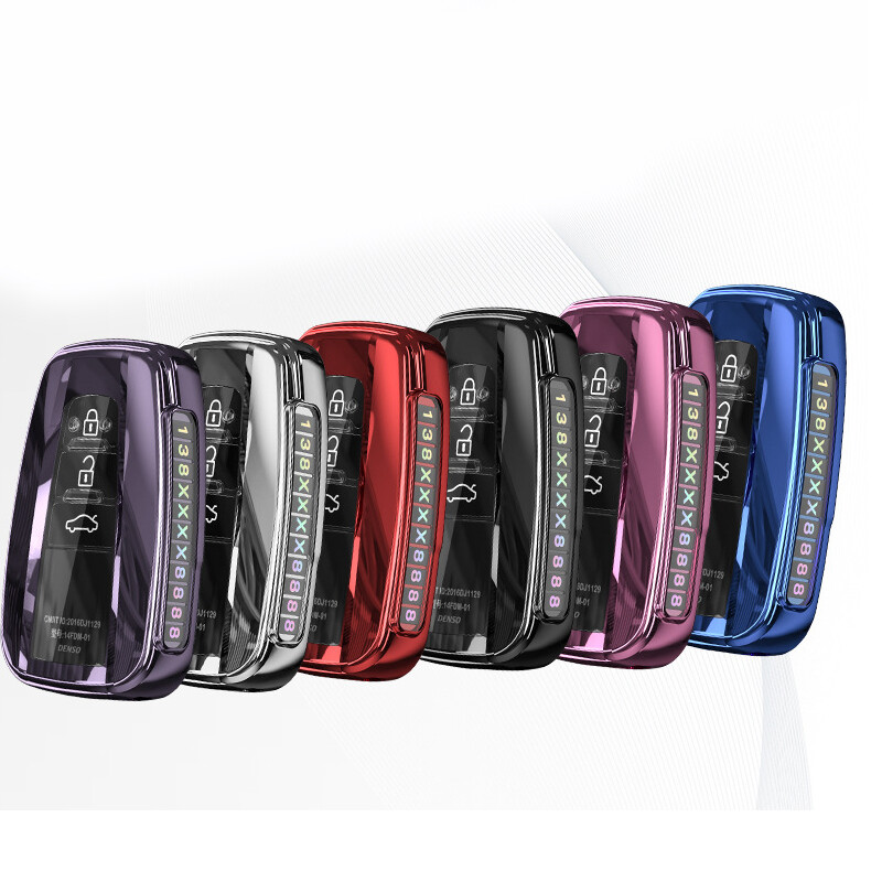 TPU Car Remote Key Fob Case Cover Holder For Toyota Camry C-HR Avalon ...