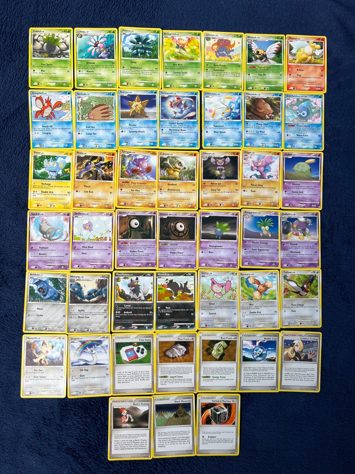 Legends Awakened 2008 Pokemon Lot (45) Vintage Diamond Pearl Era Bulk ...