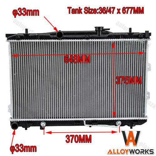 Premium Radiator FIT KIA Cerato LD 2.0L 4Cyl G4GC AT/MT 2004-2008 2005 ...