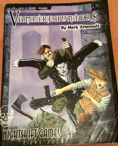 Vampire Hunter$ Mark Arsenault Nightshift Games 1999 vintage RPG guide ...