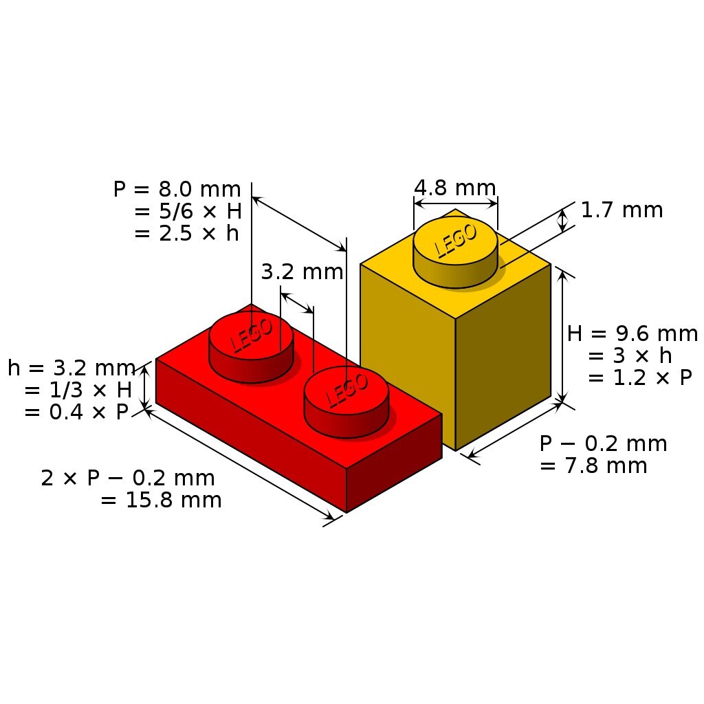 Lego Bricks Parts 100x White 1x1 Tile Flat Thin Studless Plate {307001 ...