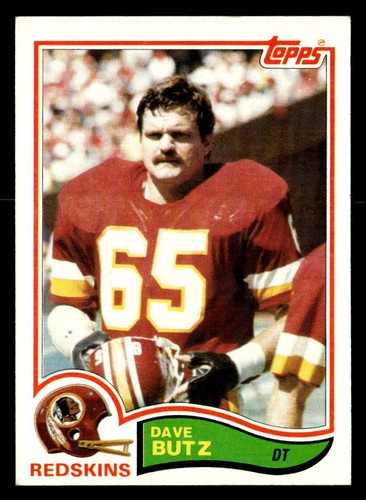 Dave Butz 1982 Topps Card #511 Washington Redskins | eBay