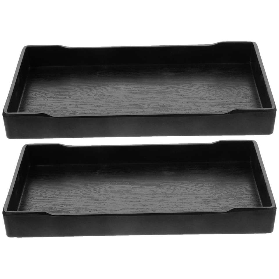 2 Pcs Small Rectangle Serving Dish Appetizer Tray Chip Dip Platter ...