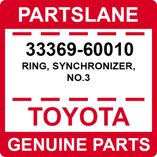 33369-60010 Toyota OEM Genuine RING, SYNCHRONIZER, NO.3 | eBay