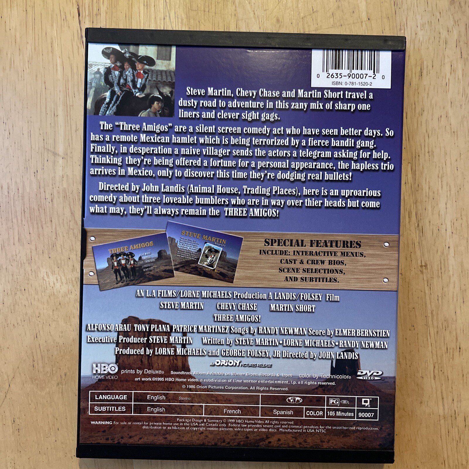 Three Amigos! DVD, Fred Asparagus, Abel Franco, Kai Wulff, Jorge ...