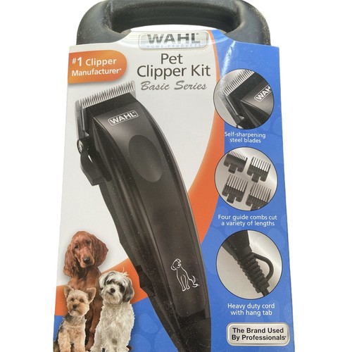 Wahl Basic Series Touch Up Corded Pet Clipper, 10 Piece Dog Grooming ...