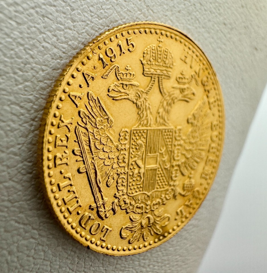 Gold 1915 Austrian Ducat Single Coin Ungraded Uncertified Good ...