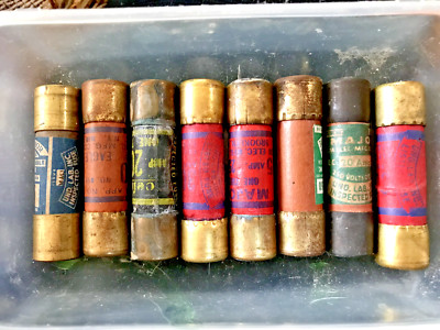 Lot of 10 Vintage Fuses, Major 60 amp, Cefco 60 amp, 30, 20, 15 amp | eBay