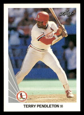 Terry Pendleton 1990 Leaf Card #260 St. Louis Cardinals | eBay