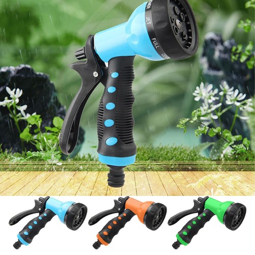 8 Function Spray Nozzle - Water Hose Gun Multi Pattern Garden ...