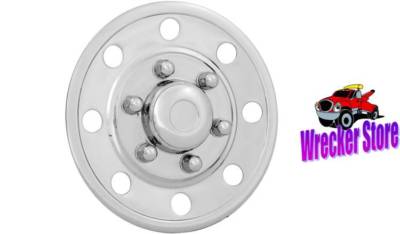 15" WHEEL SIMULATOR, 6 LUG NUT, STAINLESS STEEL TRAILER WHEEL COVER ...