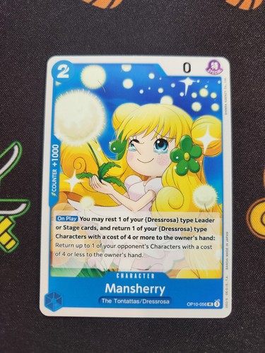 EXACT CARD PICTURED Mansherry OP10-056 Royal Blood One Piece TCG Eng ...
