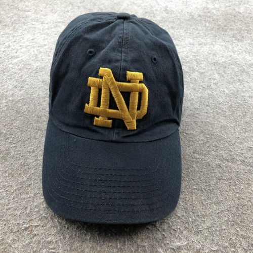 Notre Dame Fighting Irish Hat Cap Strap Back Mens One Size Blue NCAA ...