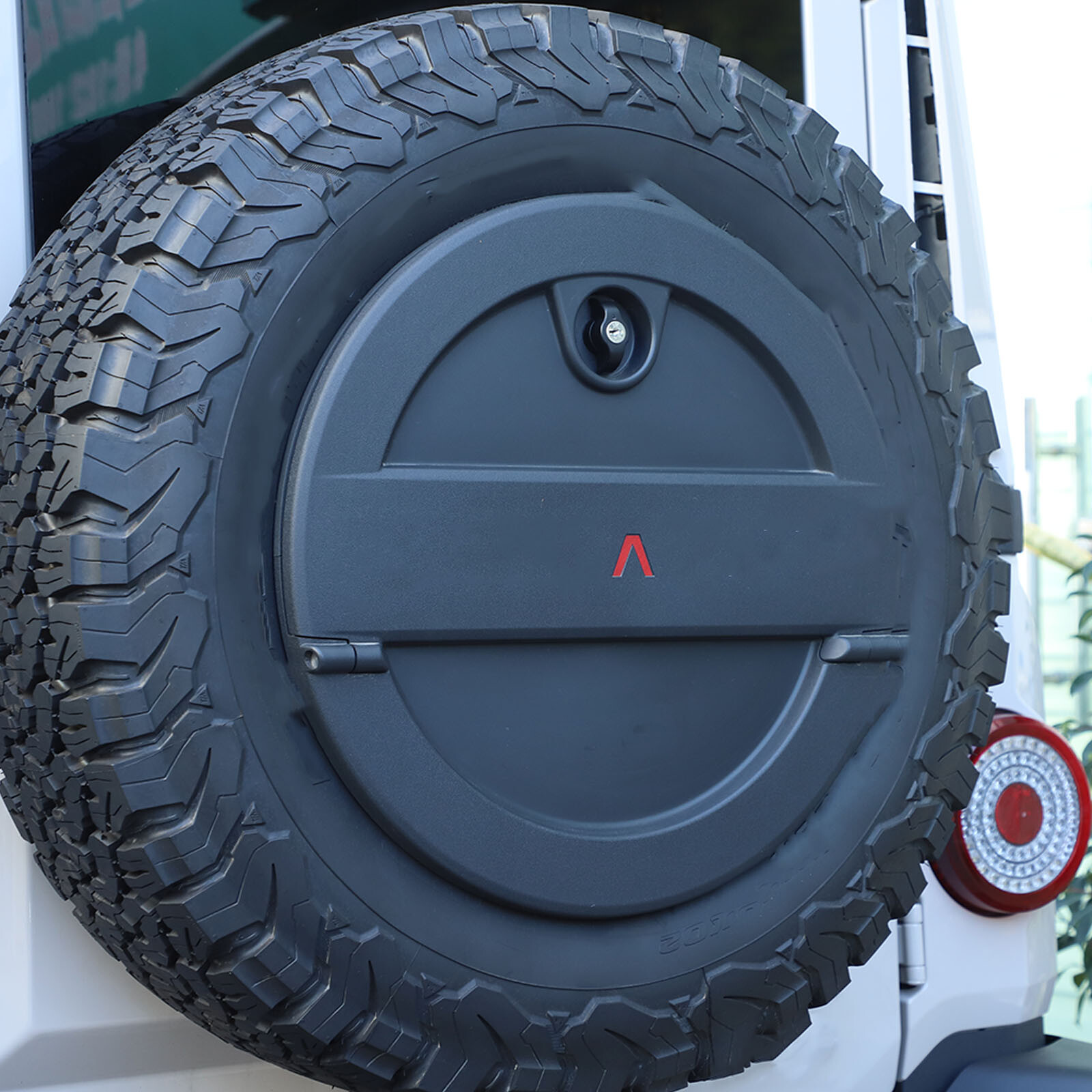 Red Rear Spare Tire V-shaped Vinyl Decal Sticker For Ineos Grenadier ...