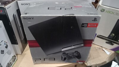 BOX ONLY PS3 Slim Netflix 160GB Replacement Playstation 3 Console ...