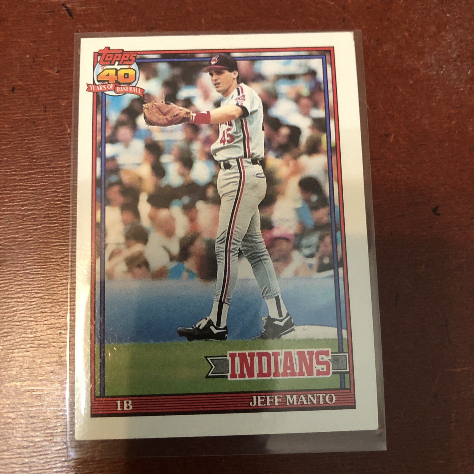 1991 topps 40 years of baseball Jeff Manto #488 Indians | eBay