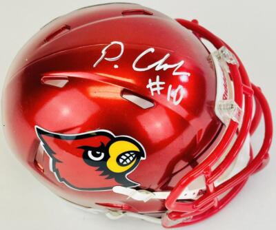 PIERCE CLARKSON SIGNED LOUISVILLE CARDINALS FLASH MINI HELMET AUTOGRAPH ...