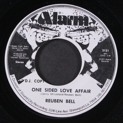 REUBEN BELL: one sided love affair / meet me half way ALARM 7" Single ...