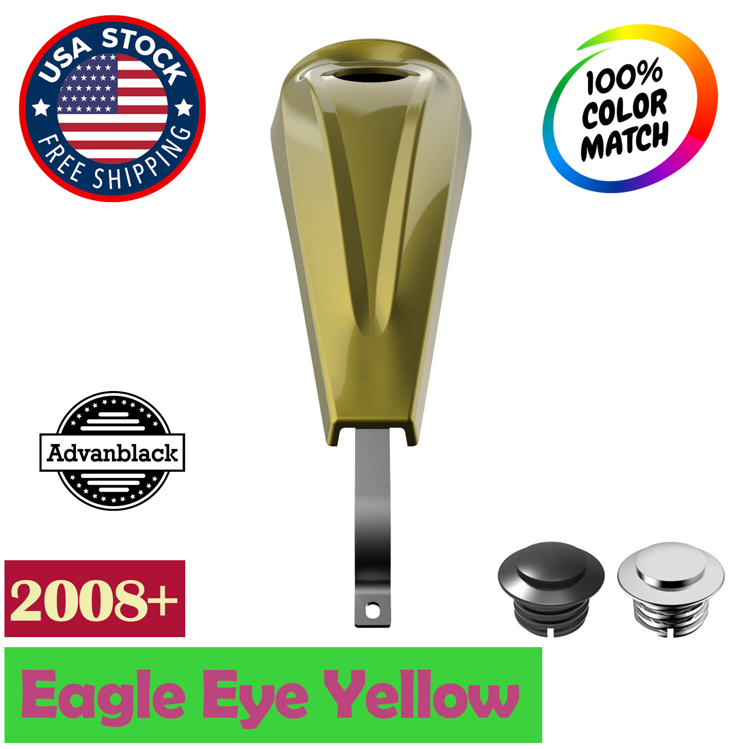 Eagle Eye Yellow Low-Profile Tank Dash Console For 08+ Harley Davidson ...