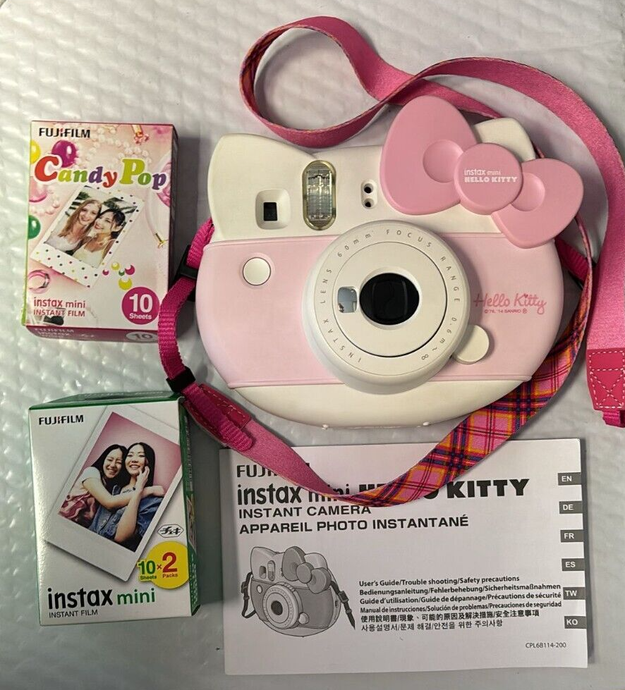 FUJIFILM Hello Kitty Fuji Instant Camera Kit Cheki Instax Mini Series ...