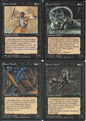MTG: ARMOR THRULL art gallery Fallen Empires COMMON; played, Excellent ...