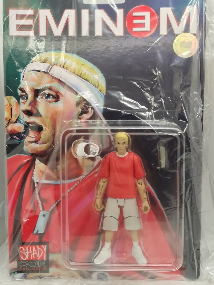 Slim Shady. EMINEM. LIMITED EDITION ACTION FIGURE ERROR Shady Con Pair ...