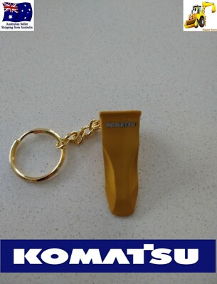Komatsu Excavator Plant Digger Bucket Tooth Keyring FREE POST | eBay ...