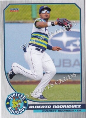 2023 Everett AquaSox Alberto Rodriguez RC Rookie Seattle Mariners Minor ...