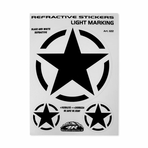 Stickers Reflective Star Military 9 X 13 CM | eBay