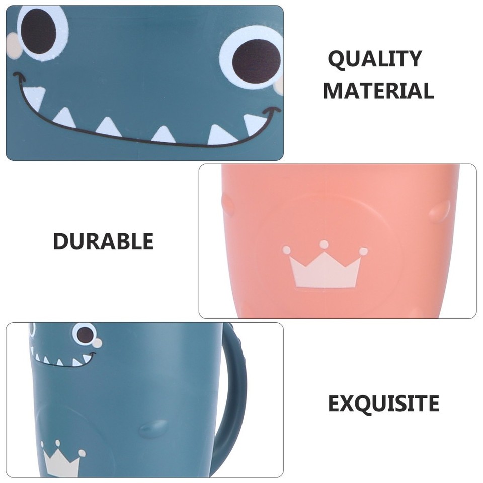 4PCS Cartoon Plastic Washing Cup Kids Dinosaur Mouthwash Cup (Random ...