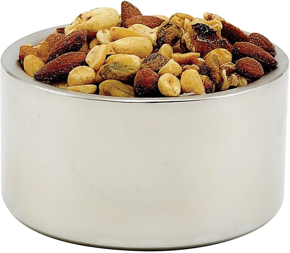 Winco Satin Finish Solid, 5" Diameter Double-Wall Coaster, Stainless ...