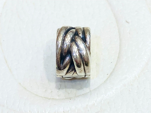 Authentic Pandora Sterling Silver Braided Clip Charm 791774 Retired ...