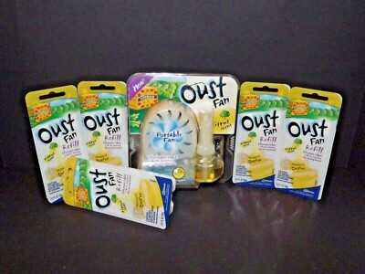Oust Portable Fan Air Freshener Citrus Scent + 5 Refills New HTF (P) | eBay
