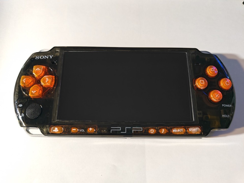 Sony PSP 3000 Console System Transparent w Color Buttons Custom style ...