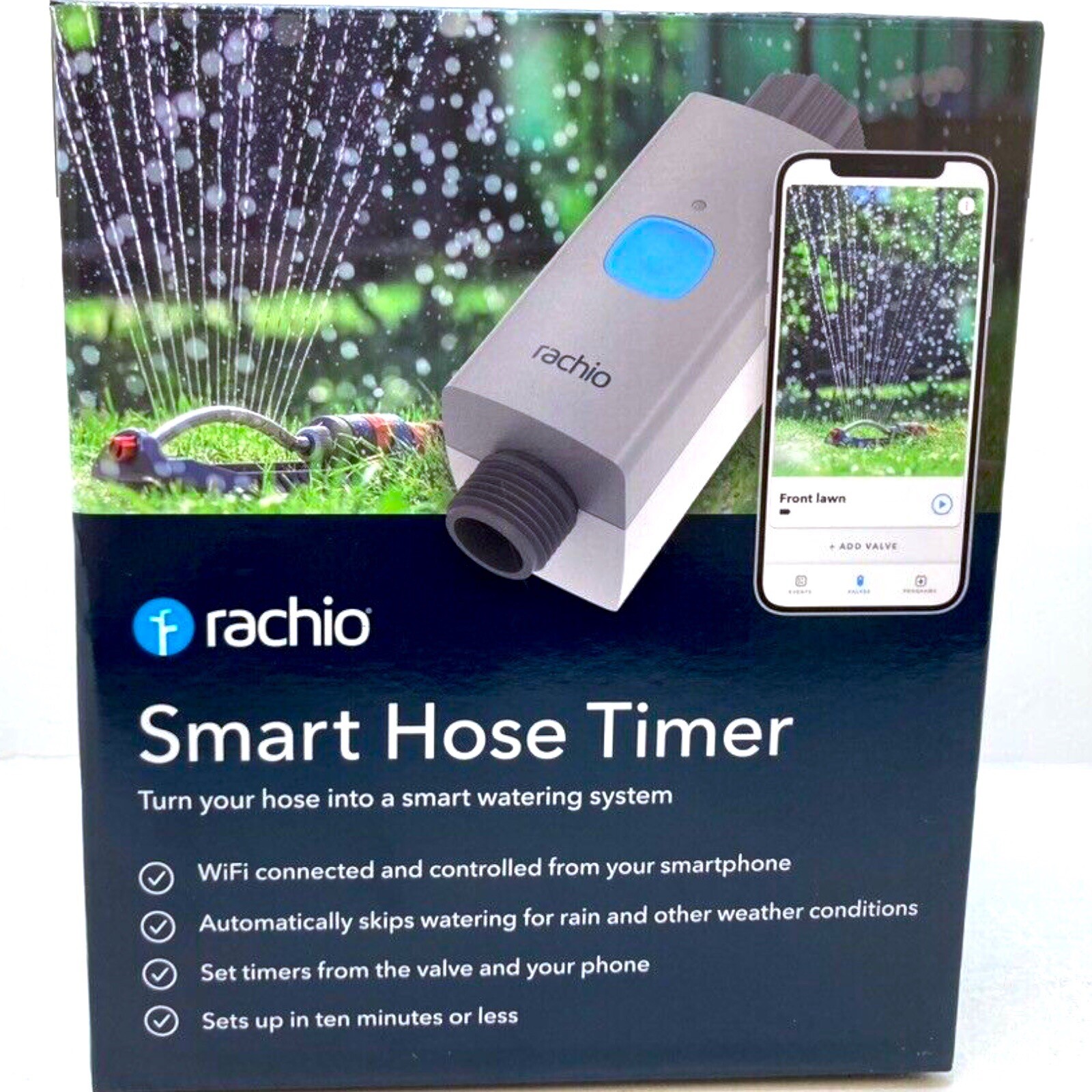 Rachio Smart Hose Timer with WiFi Hub for Outdoor Watering Easy Faucet ...