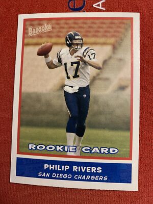 PHILIP RIVERS 2004 Topps Bazooka MINI ROOKIE #170 San Diego Chargers RC ...