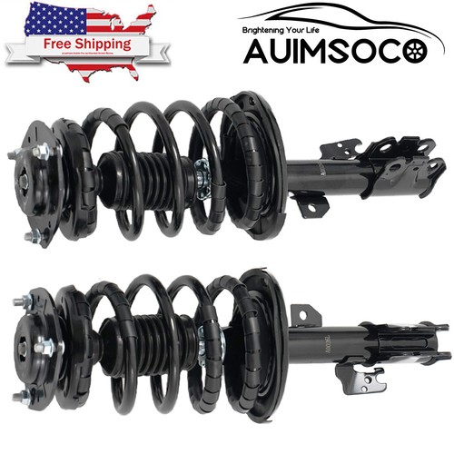 Front Pair Complete Strut & Coil Spring Assemblies for 2007-2011 Toyota ...