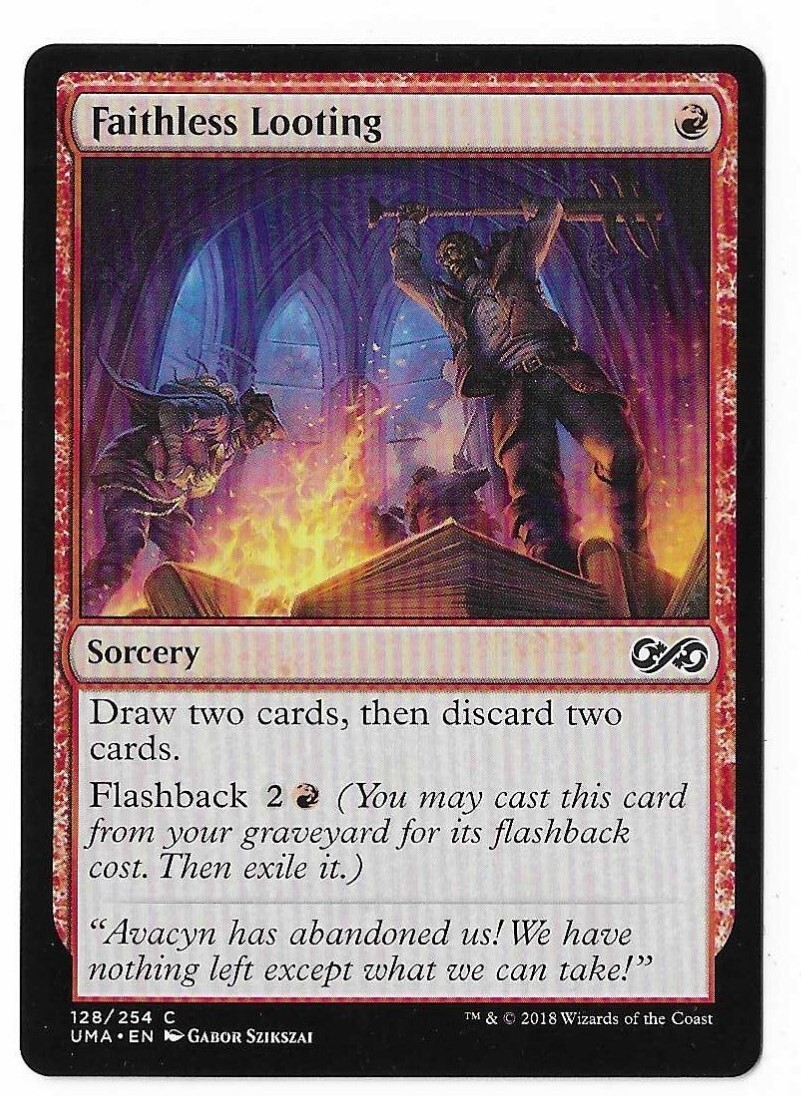 MTG Faithless Looting Ultimate Masters (UMA) Common Magic Card #128/254 ...