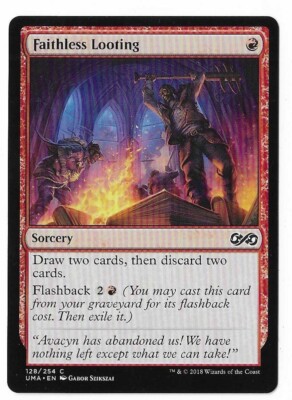MTG Faithless Looting Ultimate Masters (UMA) Common Magic Card #128/254 ...