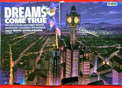 RARE 2007 NIGHTS JOURNEY OF DREAMS Sega Wii Game 2pg Promo Art Print AD ...