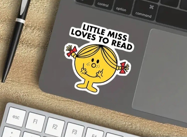 Little Miss Loves to Read Vinyl Decal | eBay