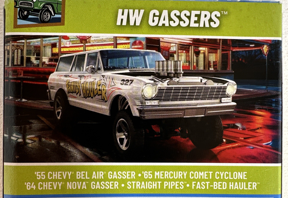 Hot Wheels Gassers 5 Pack New in Package JBJ84 Bel Air NOVA Comet ...