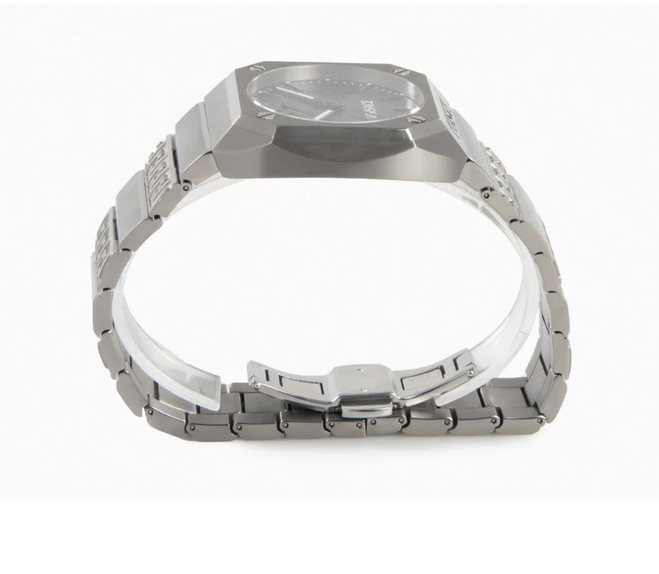 Versace Antares Quartz Watch, Titanium, Grey, 44 x 41.5 mm, VE8F00524 ...
