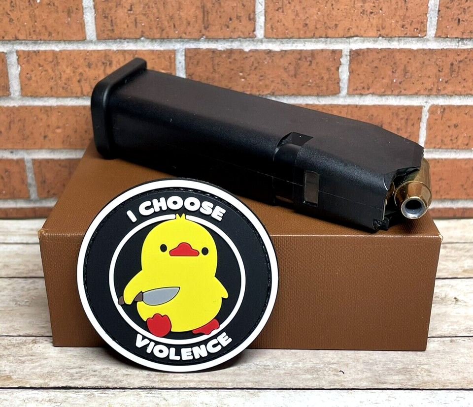Tactical Morale Patch - PVC Duck Patch - Funny I Choose Violence Gun ...